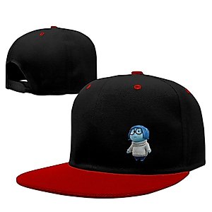 Custom Graphic Unisex Inside 2015 Out Sadness Character Trucker Caps Red