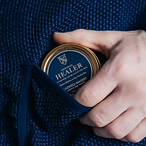 Caswell-Massey Healer All-Purpose Salve, Soothing Hand Cream with Beeswax & Orange, Cedarwood & Rosewood Oils, For Hands, Cuticles & Lips, 1.5 Oz