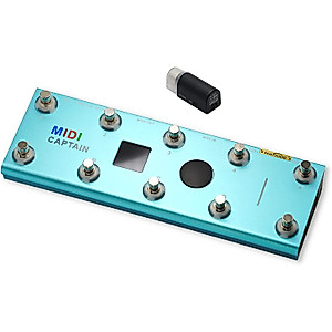 Paint Audio MIDI Captain Foot Controller and Wireless MIDI Adapter-MIDI Mate Time Engine Function Support all PC/CC/Note commander 10 Foot Switches