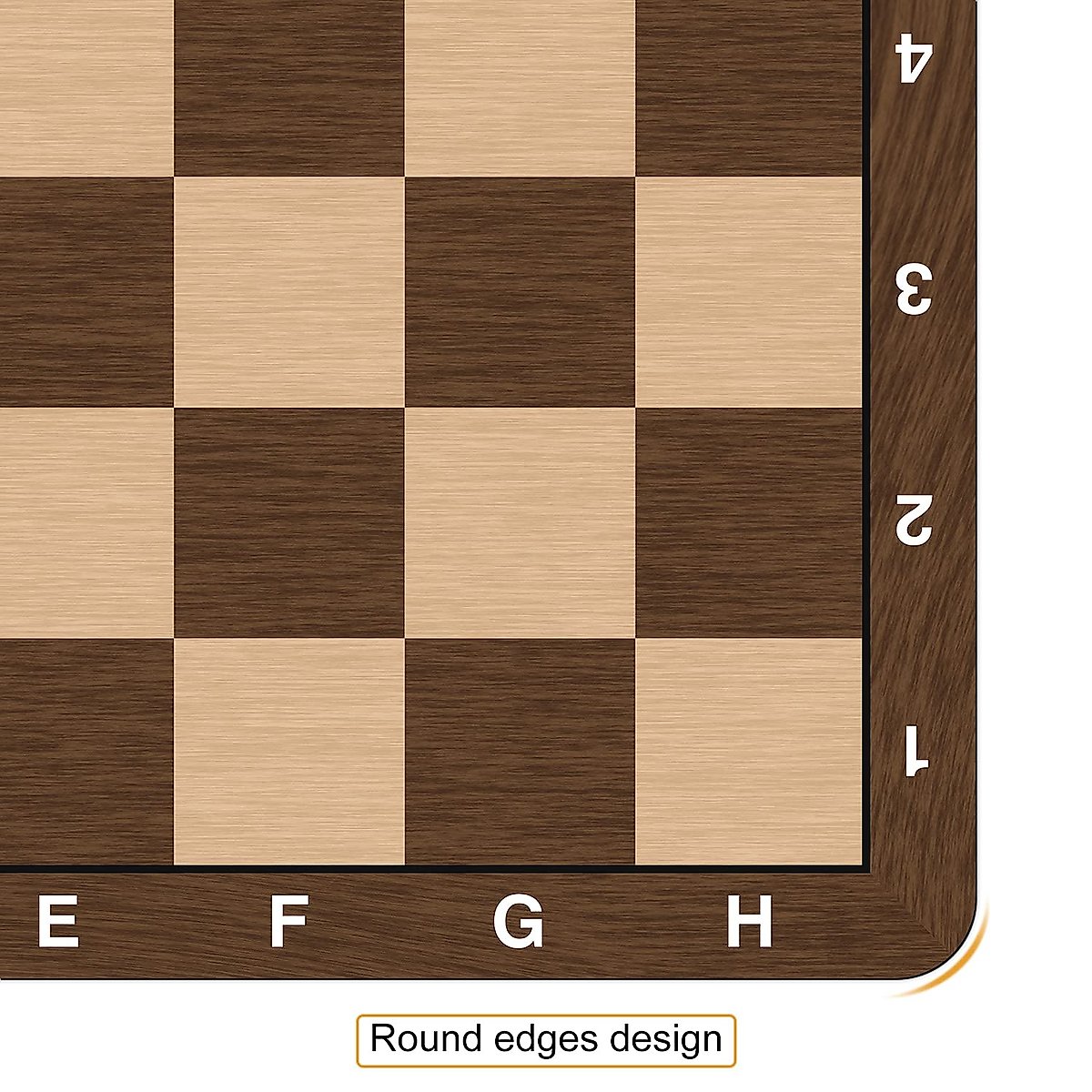 LEAP Chess Board Only 20" & 0.042" Super Thiness Mousepad Material Non-Slip Fold or Roll up Way Storage