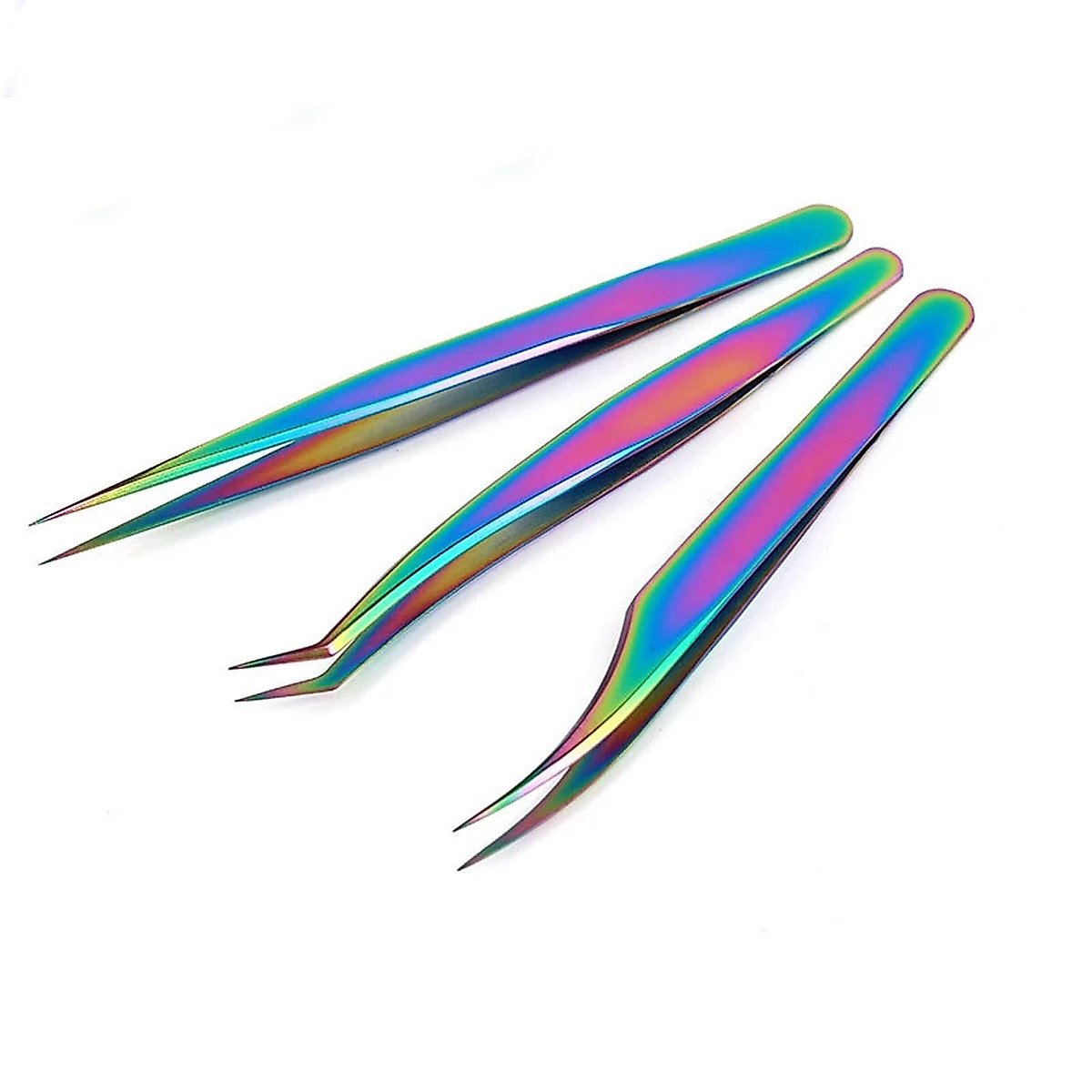 3PCS Tweezers Set, Diamond painting tools,Upgraded Anti-Static Stainless Steel Curved of Tweezers for Diamond painting, Electronics, Laboratory Work, Jewelry-Making, Craft, Soldering, etc.