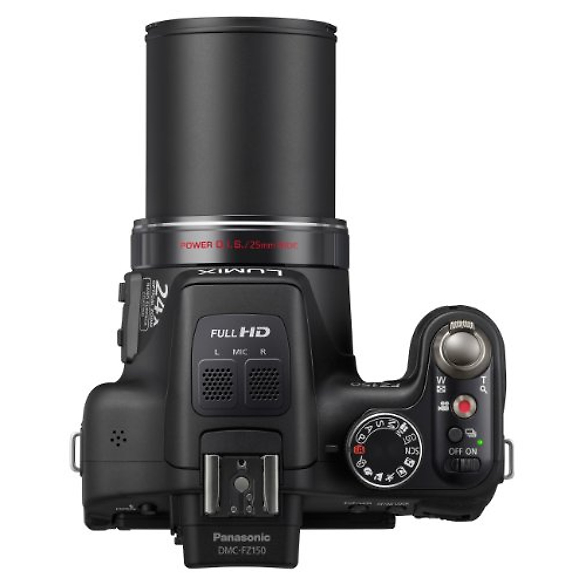 Panasonic DMC-FZ150K 12.1 MP Digital Camera with CMOS Sensor and 24x Optical Zoom (Black) (Discontinued by Manufacturer)