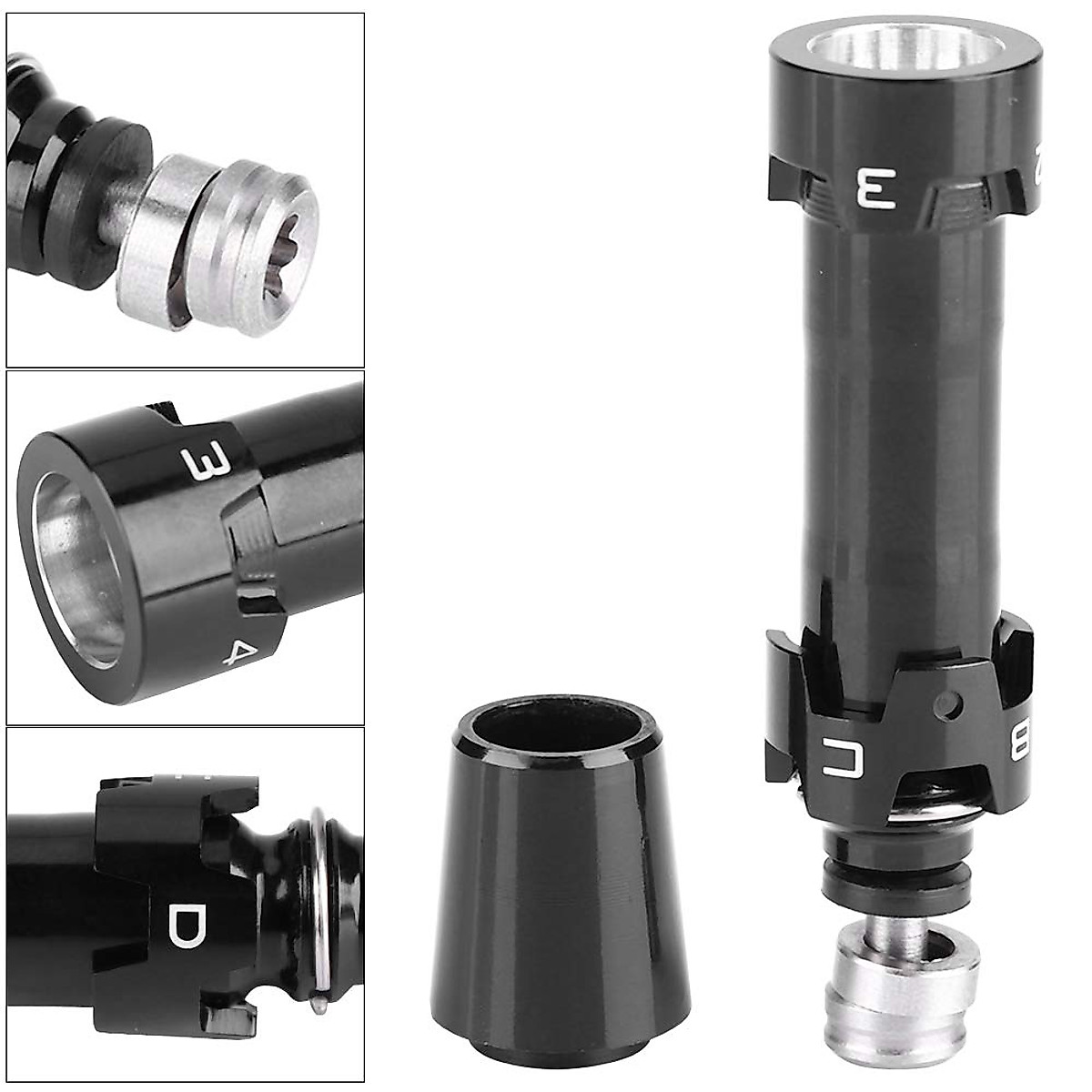 VGEBY1 Golf Sleeve Shaft Adapter Aluminum Alloy Golf Driver for TS2 TS3 Dirver (0.355)