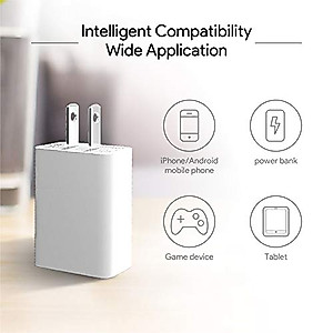 USB C Charger, 20W Fast Type C Charger with PD 3.0, Durable USB Wall Charger Block, Compact Power Adapter for Majority of Mobile Phone Models