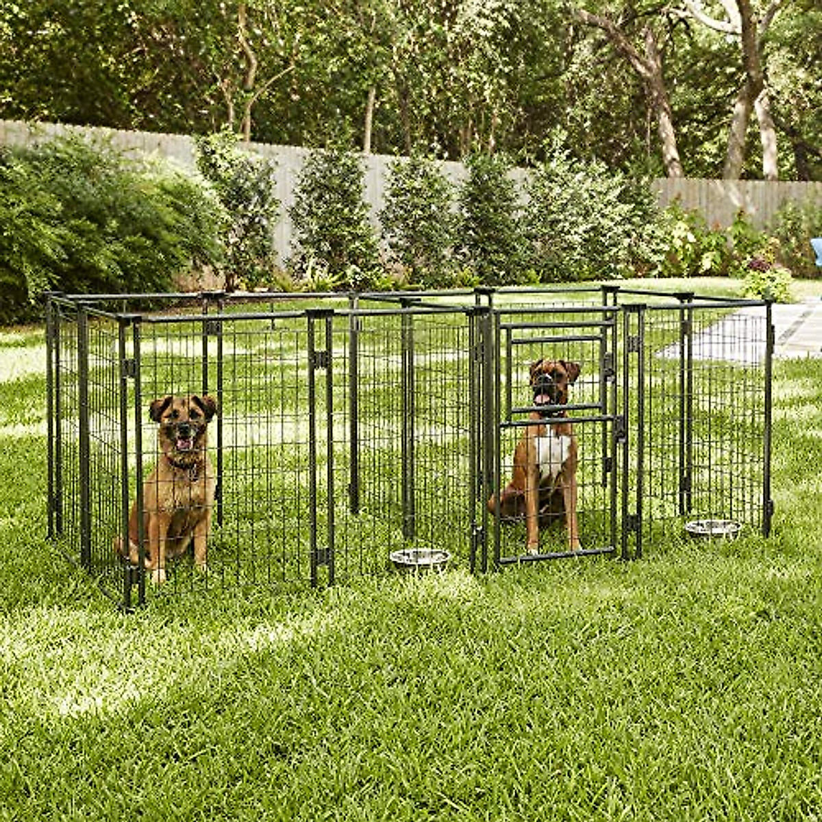 TWO by TWO Haven Expandable Kennel, Black, Medium