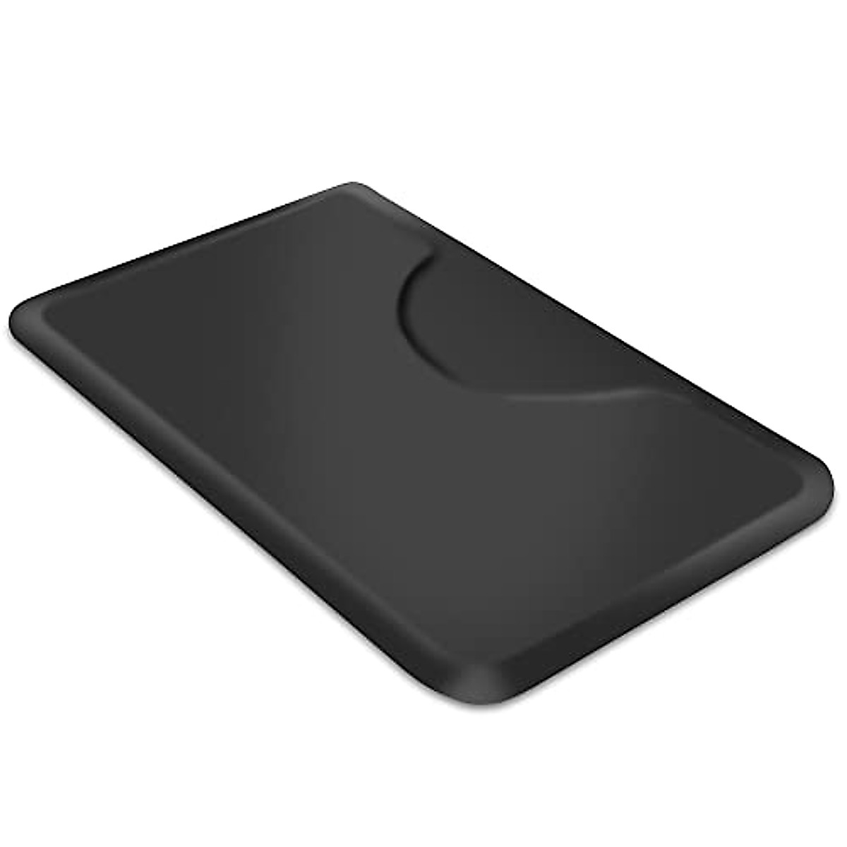 Saloniture 3 ft. x 5 ft. Salon & Barber Shop Chair Anti-Fatigue Floor Mat - Black Rectangle - 1/2 in. Thick