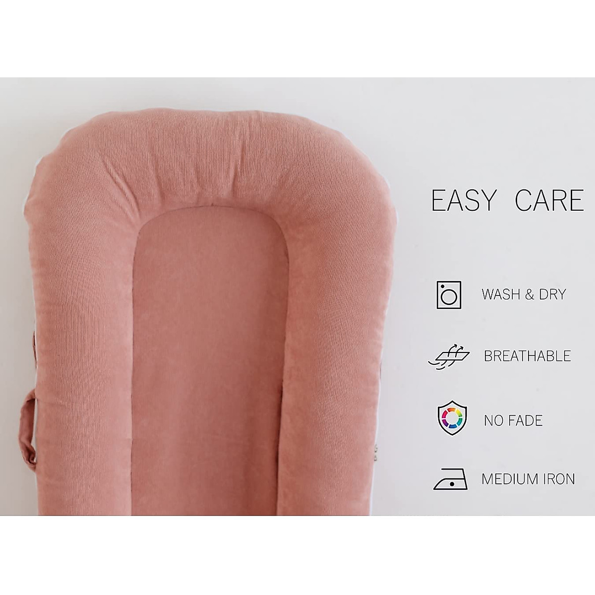 Lounger Cover by Sofia Amber – Cover ONLY for DockAToT and Sleepyhead Deluxe + Docks - Baby nest Sleep Pod Replacement Extra Cover - Pink