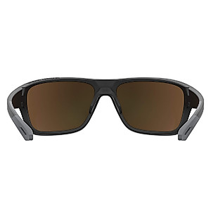 Under Armour Men's UA 0004/S Rectangular Sunglasses, Matte Black Blue/Blue Multi, 65mm, 16mm