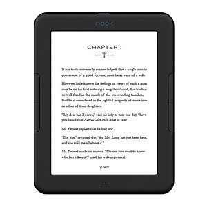 Barnes & Noble Nook Glowlight 4e eReader | 6" Touchscreen | 8GB | Black | BNRV1000 (Renewed)