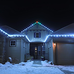 HLO Lighting Set of 25 Teal C9 Christmas Lights | Faceted C9 LED Christmas Light Bulbs for Indoor & Outdoor Use | Durable C9 LED Lights | Replacement C9 Bulbs