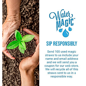 Water Magic Immune Defense Water Flavoring Straws - 1 Box of 7 Mega Orange Flavored Water Straws