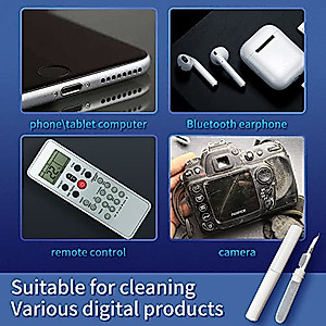 Bluetooth Headphone Cleaning Pen, Earbud Headphones Cleaning Kit with Dust Brush, Cleaning Tool for Cleaning Dust from The Crevices of Headphones, Bluetooth Headphone Cases, Keyboards, and Cameras