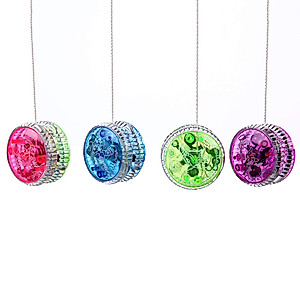 LED Light Up Yo Yo Yoyo for Kids Beginner Yoyo for Kids Responsive Ball Bearing Yoyo 4 Pack