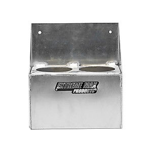 Extreme Max 5001.6294 Propane Torch or Fire Extinguisher Holder for Enclosed Race Trailer, Shop, Garage, Storage - Silver