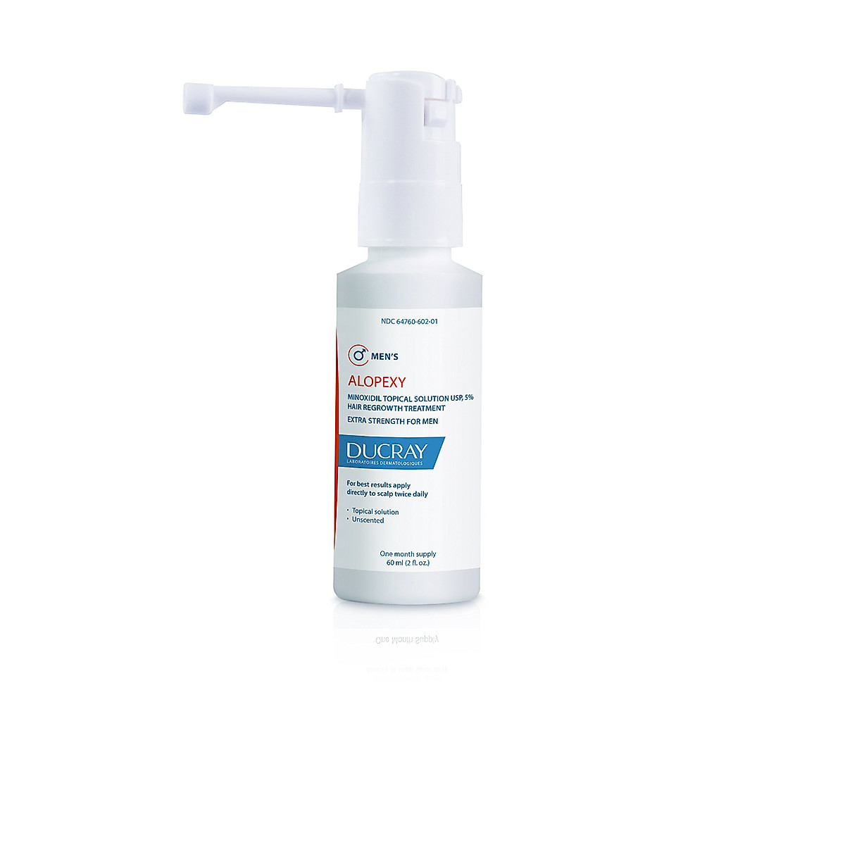 Ducray Alopexy Minoxidil Men's Topical 5 Percent Solution, 2 fl. oz.