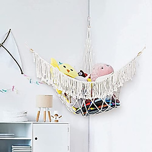 BESPORTBLE Stuffed Animals Toys Toys Toys Stuffed Animal Toy Hammock Toy Organizer Storage Net Plush Toys Holder Hanging Corner Net for Keeping Rooms Clean Toys Toys Toys Exercise Ball