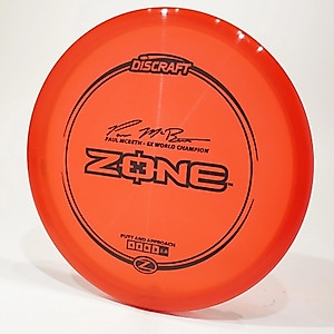 Discraft Zone (Z-Line) 5X Paul McBeth Putter & Approach Golf Disc, Pick Weight/Color [Stamp & Exact Color May Vary] Red 173-174 Grams