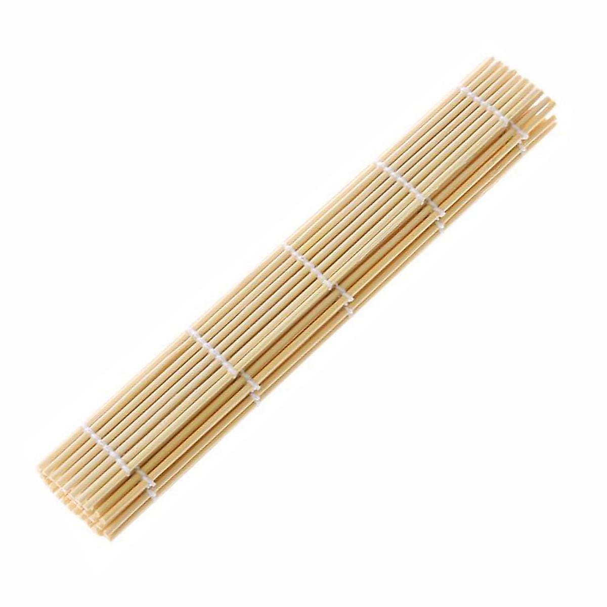 GARASANI 2 Pack Bamboo Gimbap Sushi Making Kit, 2 x Natural Bamboo Mat, 1 x Cooking Brush, 9.4" x 9.4" (Beige)