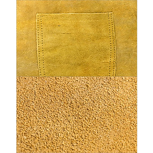 QWORK Leather Welding Work Apron - Flame and Welding Spatter Resistant - Adjustable Harness - Suitable for Welders, Blacksmiths