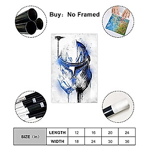 cingk Captain Rex Graffitti Helmets Poster Canvas Poster Bedroom Decor Sports Landscape Office Room Decor Gift Style 12x18inch(30x45cm)