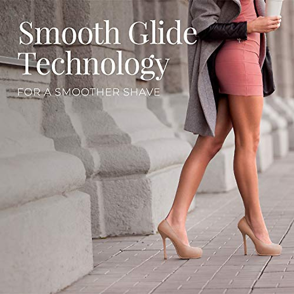 Remington WDF5030A Smooth & Silky Electric Shaver for Women, 4-Blade Smooth Glide Foil Shaver and Bikini Trimmer with Almond Oil Strip, Purple/White