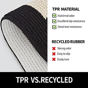 GIB Kitchen Rugs Mats for Floor Set of 2, Non Slip/Skid Kitchen Runner Rugs, Super Absorbent Machine Washable Soft Standing Mats for Kitchen Decor, Laundry & Sink, Black and Cream Diamond