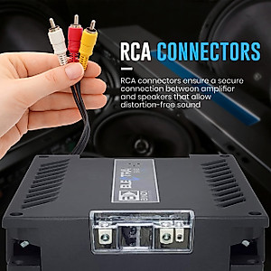 Banda Electra 1-Channel Vehicle Audio Bass Amp - 5000WRMS D Class High-Powered Mono Bass Amplifier w/Subsonic Filter & Low Pass Filter Stable at 1Ohm, LED Indicators, Sound Specialization - BANDA 5K1