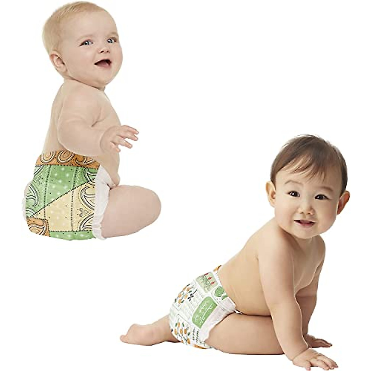The Honest Company Clean Conscious Diapers | Plant-Based, Sustainable | Color Me Paisley + Grow Together | Club Box, Size 6 (35+ lbs), 44 Count