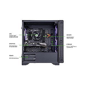ZOTAC Gaming MEK Hero G1 A5636 Gaming PC Desktop AMD Ryzen 5 5600X, GeForce RTX 3060 12GB, 16GB 3200MHz DDR4, 500GB M.2 NVMe SSD + 1TB 7200 RPM HDD, WiFi + Bluetooth RGB -‎ GH3060A5600X01BA-U-W2B