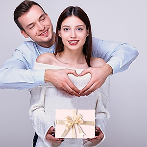 Pink Gift Boxes with Lids 5 Pack, 9x7x4 Inches Small Gift Box with Ribbon, Collapsible Gift Boxes with Magnetic Closure for Presents, Bridesmaid Proposal Box Contains Gift Card Ribbon Tag