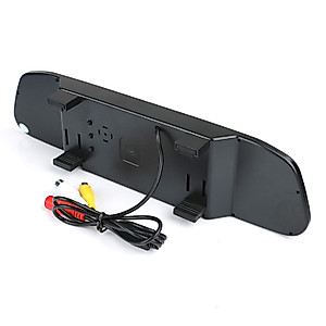 Peojek Backup Camera and Monitor Kit, 4.3" Car Vehicle Rearview Mirror Monitor for Car Reverse Camera Waterproof Car Rear View Camera with 9 LED Night Vision (4.3" Backup Camera)