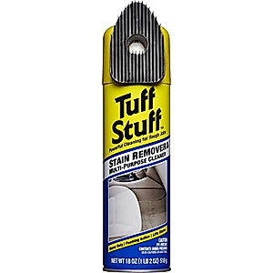 Car Cleaner and Stain Remover by Tuff Stuff, Multi Purpose Cleaner with Scrubby Cap for Cars, Truck, Motorcycle, 18 Oz