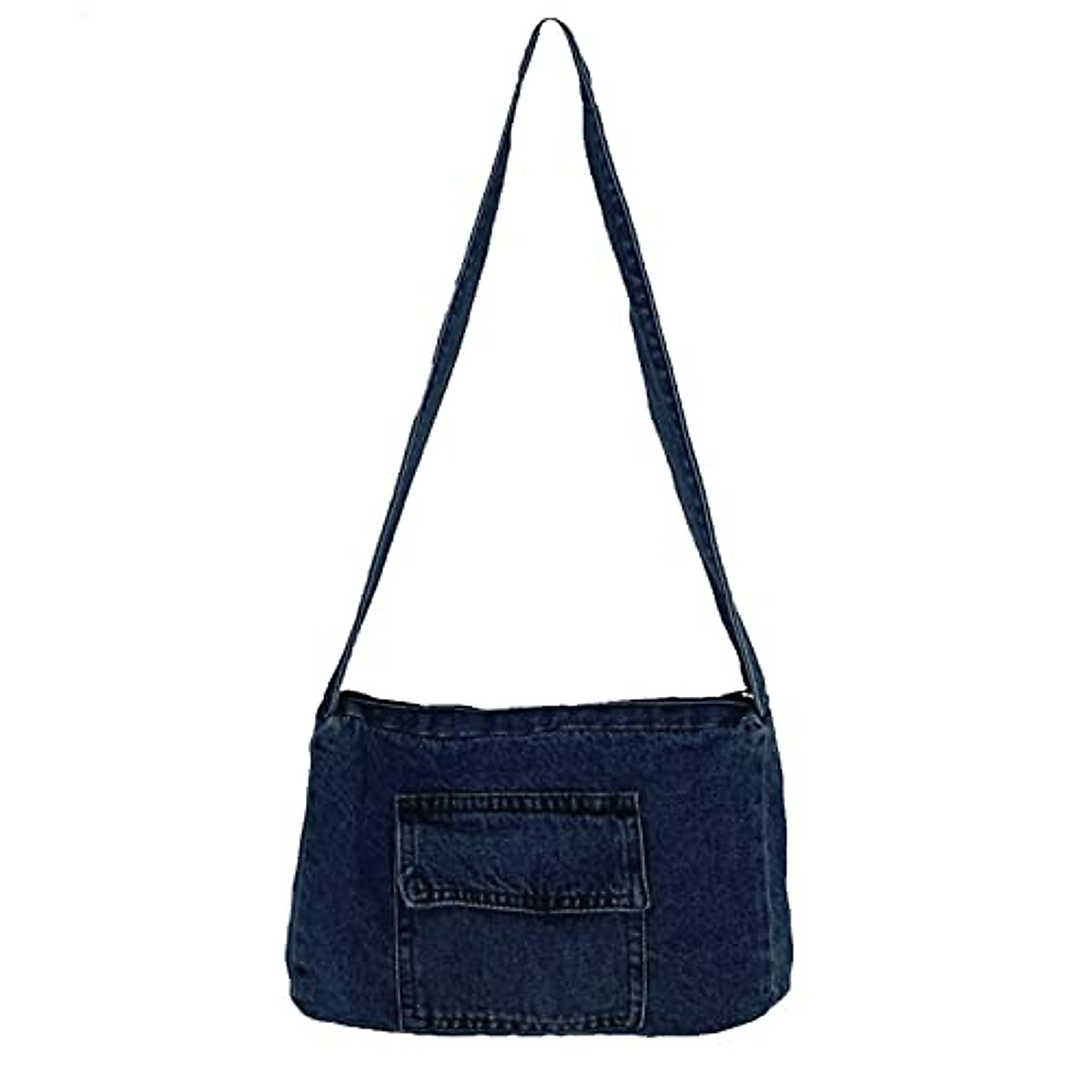 Fashion Crossbody Bags for Women Retro Denim Shoulder Bag All-matching Hobo Tote Bag Student Schoolbag Casual Canvas Bag