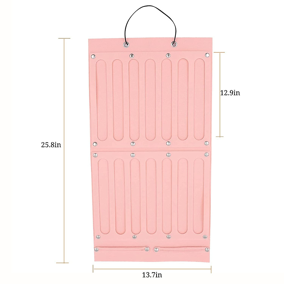 TFCFL Hair Bows Holder for Girls, Hair Clips Storage Hanger with 16 Ribbons Hair Bow Organizer Hair Accessories Wall Hanging for Girl Room, Baby Nursery Decors