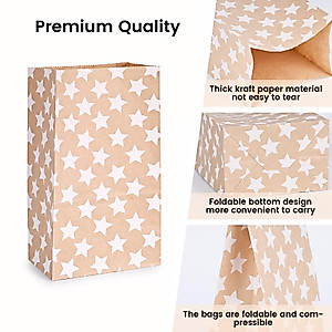 HONEYGIFTS 72PCS Paper Lunch Bags, 4.7" x 3.1" x 8.7" Small Paper Bags Bulk, Brown Lunch Bags For Kids, Treat Bags Goodie Bags For Birthday Party Wedding