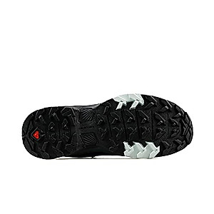 Salomon X Ultra 4 Gore-TEX Hiking Shoes for Women, Black/Stormy Weather/Opal Blue, 7