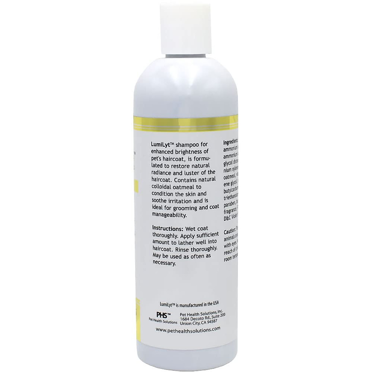 LumiLyt Shampoo - General Cleansing, Grooming, & Conditioning Pet's Hair Coat - Effective for Both Cats & Dogs - Contains Oatmeal & Vitamins, 12 fl oz