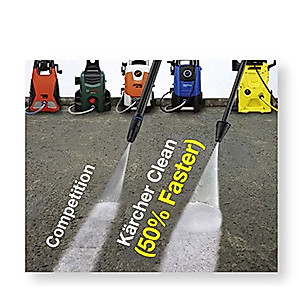 Karcher K 2 Compact 1600 PSI Portable Electric Power Pressure Washer with Vario & Dirtblaster Spray Wands – 1.25 GPM