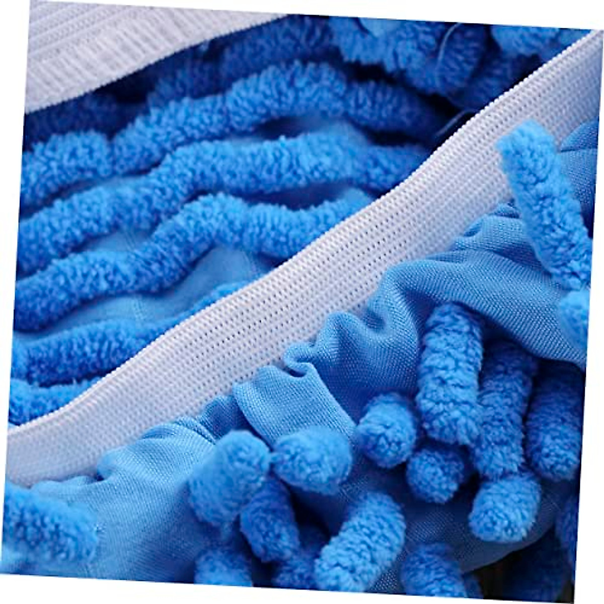 Chenille Socks 6pcs/ 3 Pairs Floor Mops Cleaning Mops Chenille Socks Floor Cleaning Slipper Lazy Mop Slippers Chenille Shoe Cover Detergent Washable Dust Mop Slipper Mop Cap