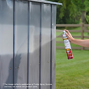 Rust-Oleum 334128 Stops Rust Turbo Spray Paint, 24 oz, Gloss Black