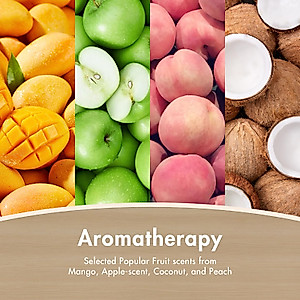 Candles, Cukiy Scented Candle Gift Set Popular Fruit 4 Pack, Exquisite Colorful Smoke-Free Fragrant Aromatherapy Jar Candles