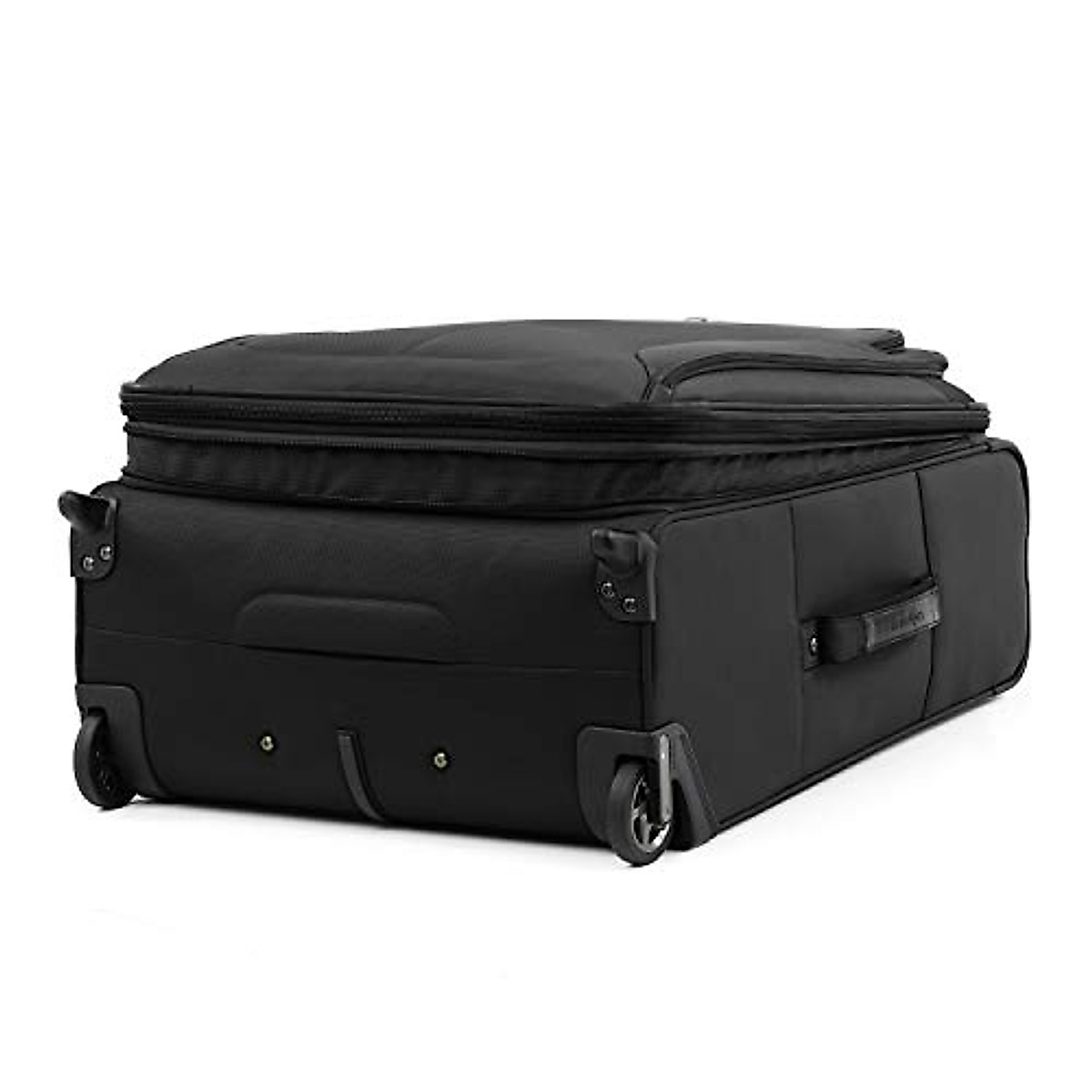 Travelpro Tourlite Softside Expandable Upright 2 Wheel Luggage, Lightweight Suitcase, Men and Women, Black, Checked-Medium 26-Inch