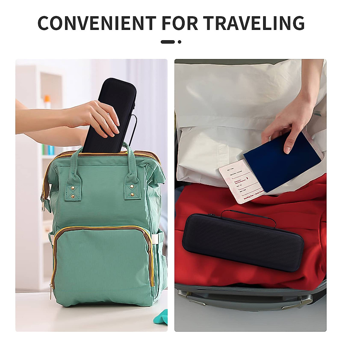 HESPLUS Storage Travel Case for Revlon 1.0/ PLUS 2.0 One-Step Hair Dryer & Volumizer Hot Air Brush Styler, Portable Hard Carrying Case for Revlon, Hot Tools,OMOteam Air Brush Blow Dryer (CASE ONLY!)