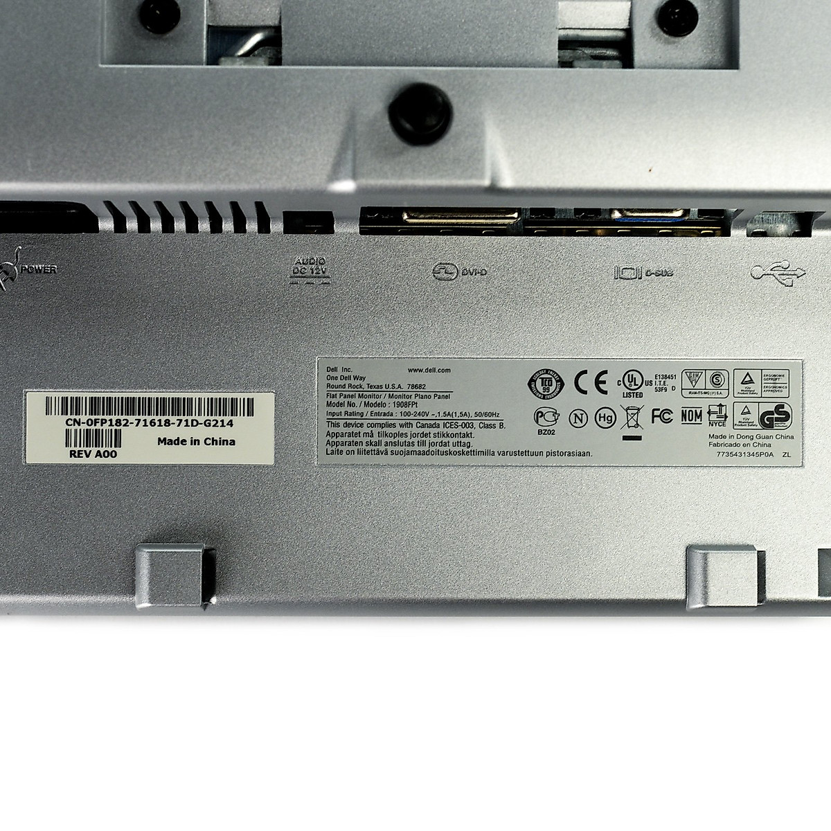 Dell 1908FP UltraSharp Black 19-inch Flat Panel Monitor 1280X1024 with Height Adjustable Stand