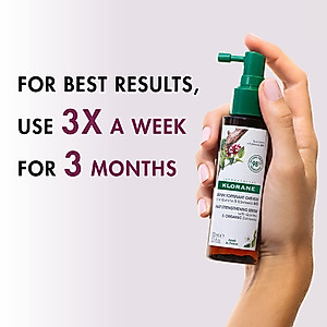 Klorane Strengthening Serum with Quinine and Edelweiss for Thinning Hair, Supports Thicker, Stronger, Healthier Hair, For Men and Women, Paraben, Silicone and Sulfate Free, 3.3 Fl Oz