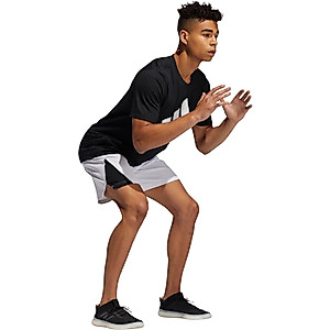 adidas Men's Axis Knit 2.5 Basketball Shorts H08739 Size XXL White/Black