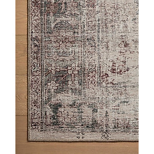 Loloi Amber Lewis Georgie Collection GER-08 Lagoon/Beige 5'-0" x 7'-6", .19" Pile Height, Area Rug