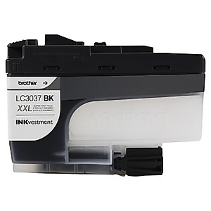 Brother Genuine LC3037BK, Single Pack Super High-yield Black INKvestment Tank Ink Cartridge, Page Yield Up To 3,000 Pages, LC3037, Amazon Dash Replenishment Cartridge