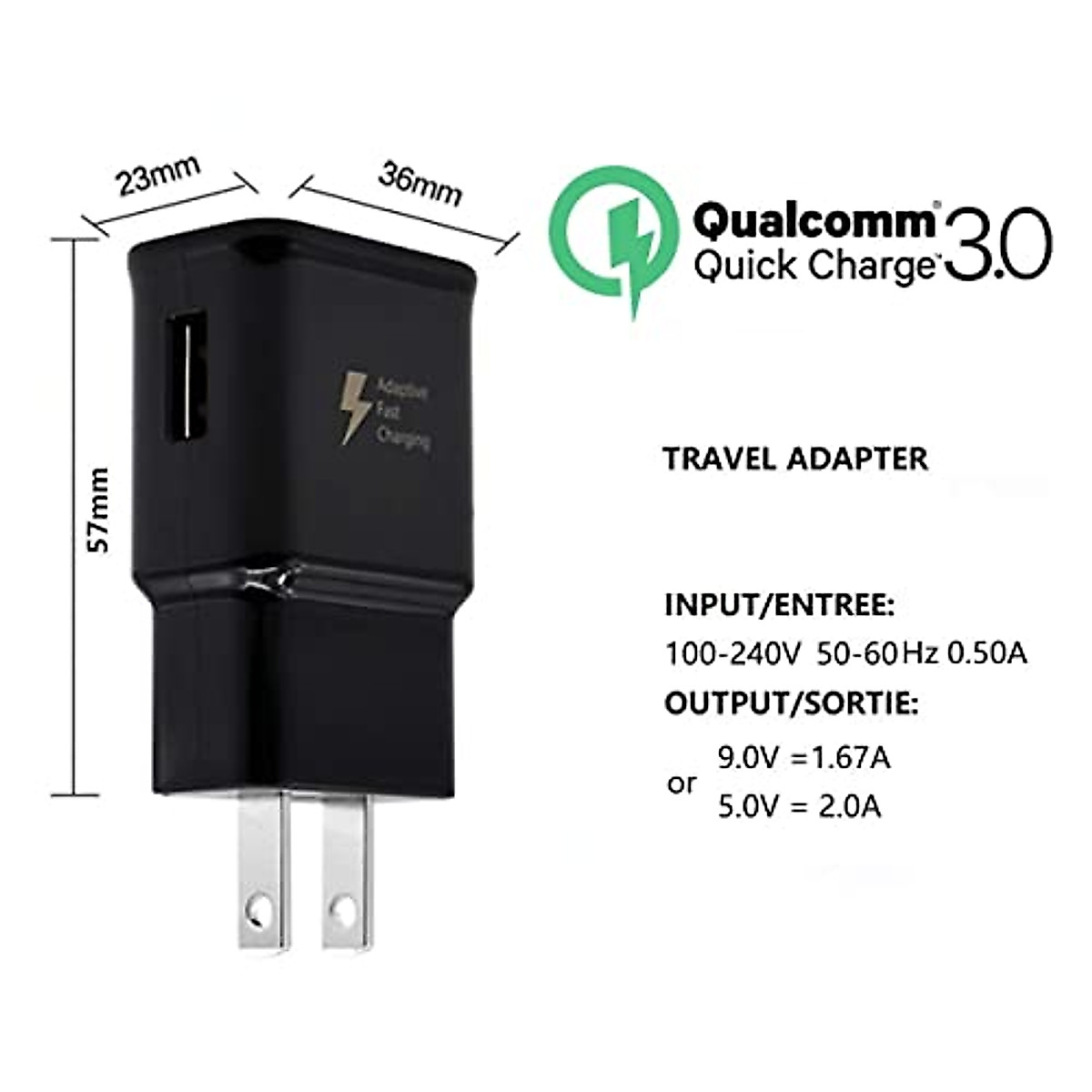 Samsung Charger Fast Charging Type C Cable 6ft with Cell Phone Charger for Samsung Galaxy Note 8/Note 9/Note 10/Note 20/S10/S10e/S10 Plus/S9/S9 Plus/S8/S8 Plus/S20/S21/S22/A50/A51/A52