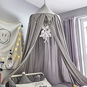 Mybbrm Princess Canopy for Girls Bed with Tassels Hideaway Tent for Kids Rooms or Cribs Nursery for Decoration, Playing,Reading,Sleep as Hanging House Castle